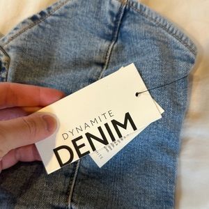 Dynamite | Tops | Dynamite Denim Bustier Top | Poshmark
